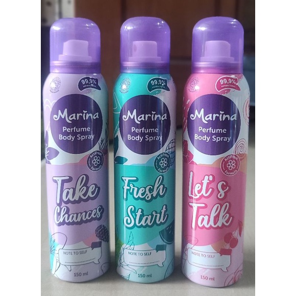 Jual MARINA PERFUME BODY SPRAY 150ML | Shopee Indonesia