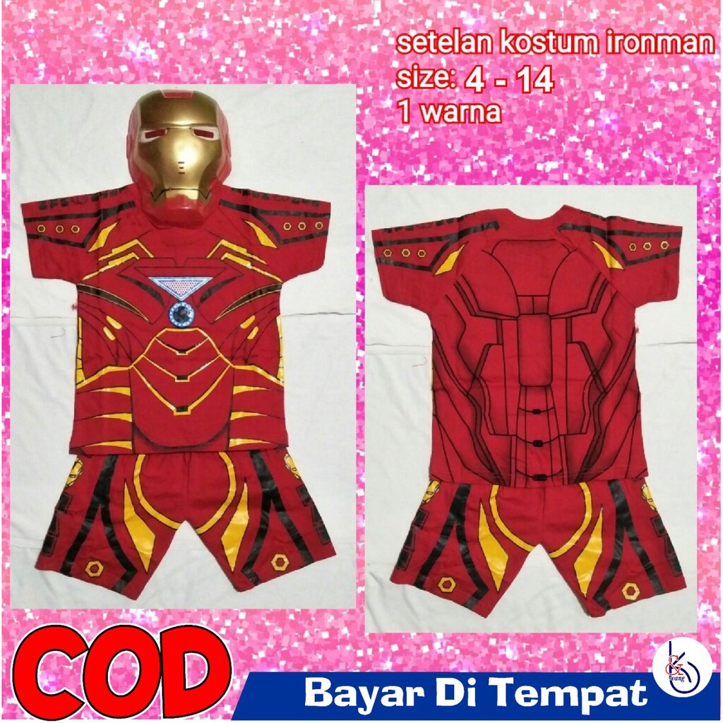 Jual NEW !!! KOSTUM IRON MAN BUY 3 GET 1 TOPENG FREE !!! - KOSTUM ...