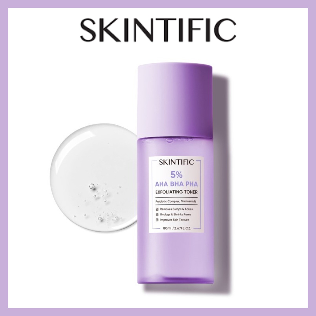 Jual SKINTIFIC - 5% Aha Bha Pha Exfoliating Toner Face Eksfoliasi wajah Glow and Smooth Skin ...