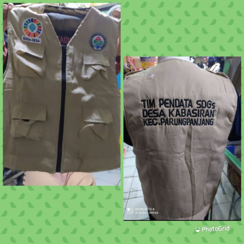 Jual rompi sdgs desa#rompi kemendes#rompi tim pendataan sdgs | Shopee ...