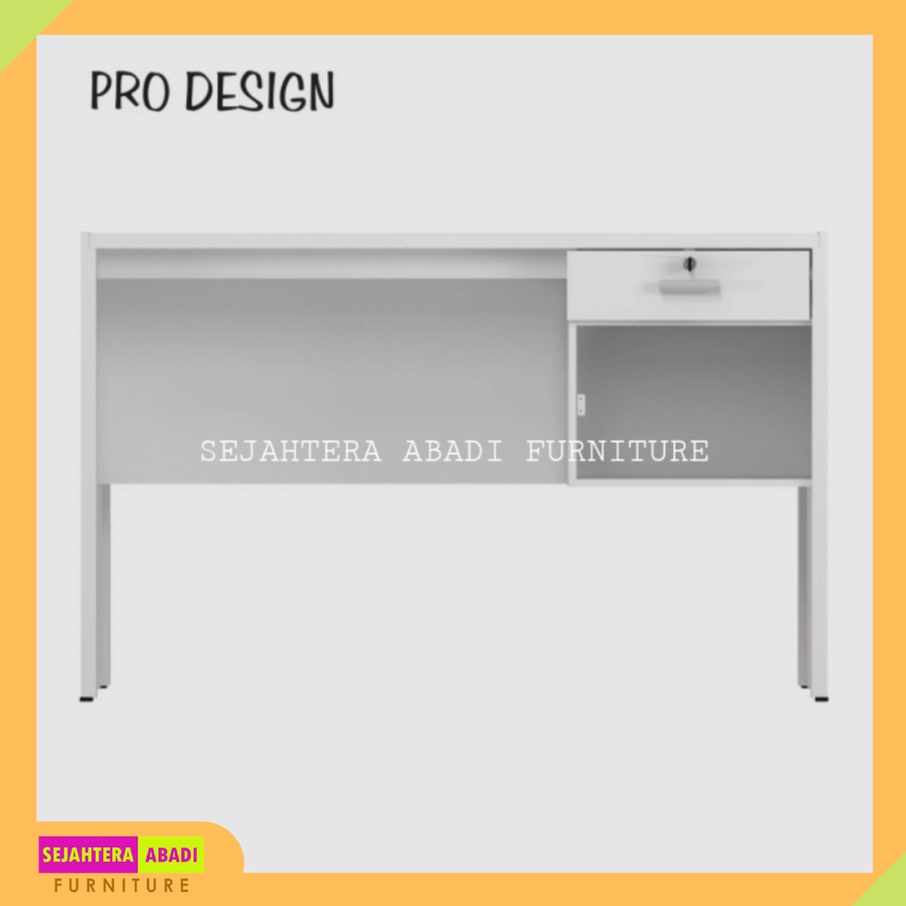 Jual prodesign meja tulis 1/2 biro, meja kantor, meja kerja sedang VOLT ...