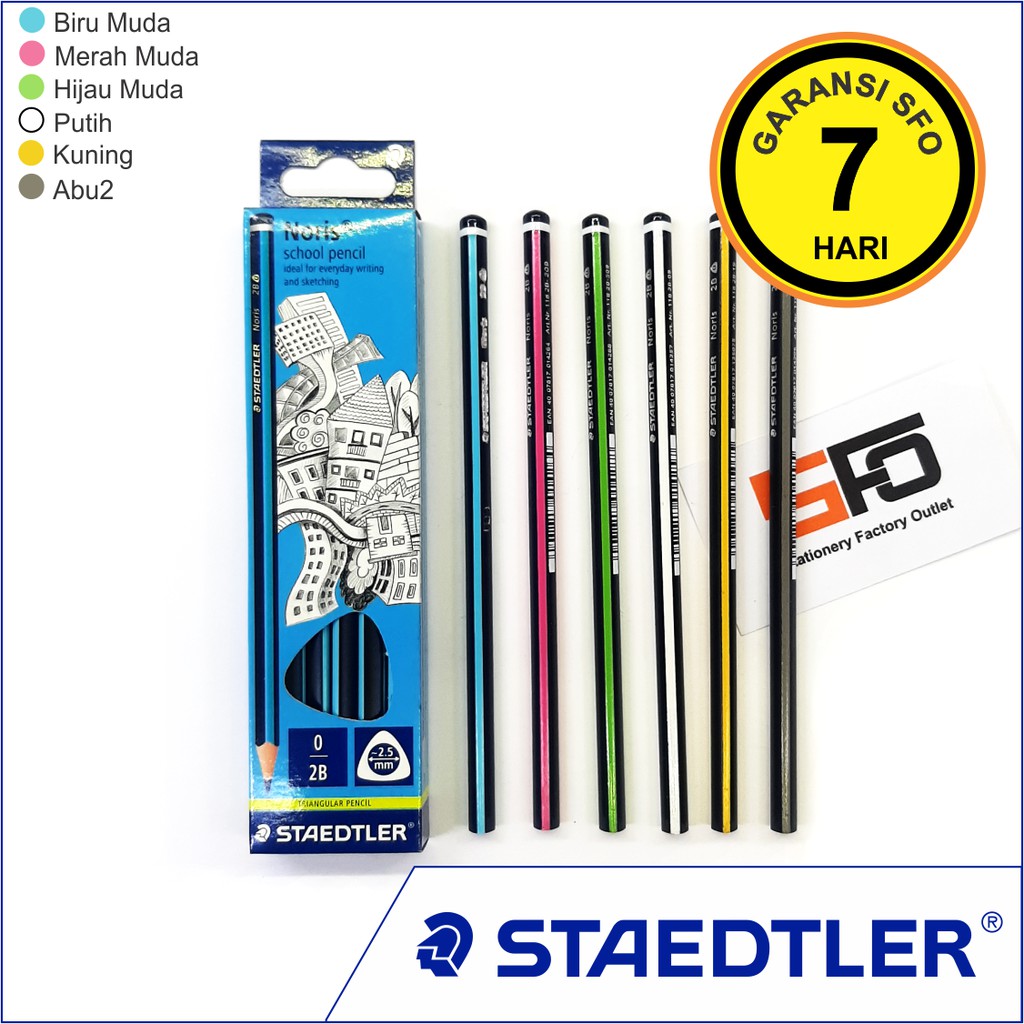 Jual Pensil Staedtler 2B Noris (Triangular) | Shopee Indonesia