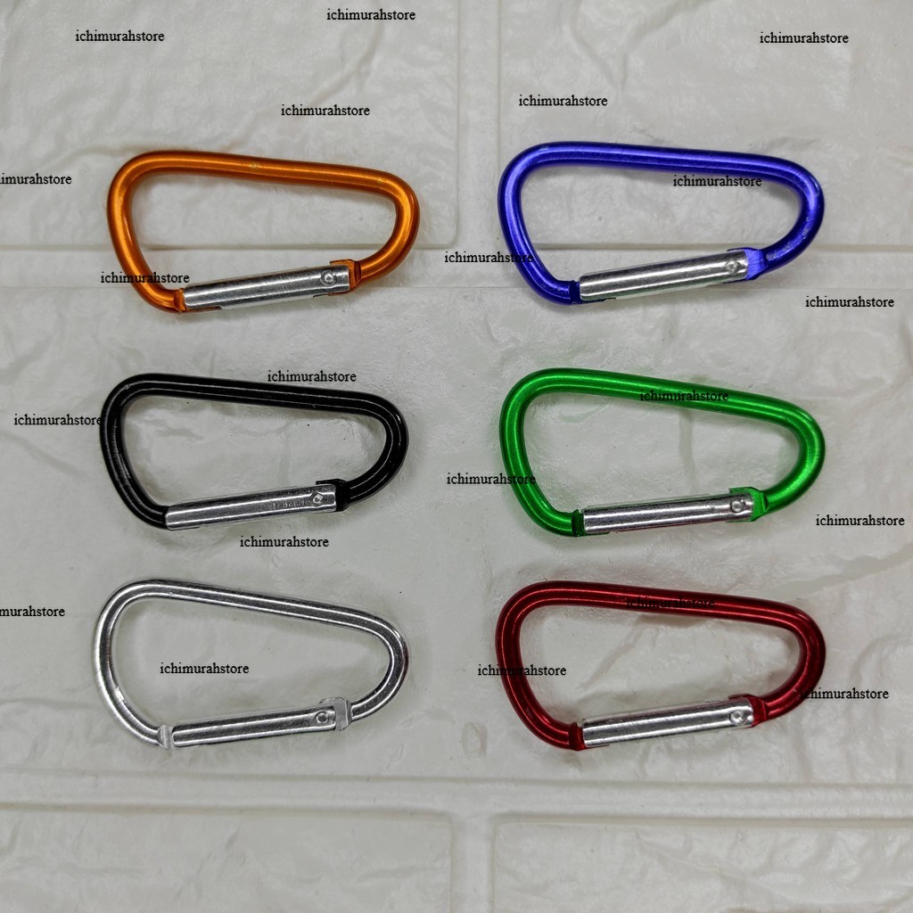 Jual Carabiner D 5D Polos Karabiner Gantungan Kunci Keychain Buckle ...