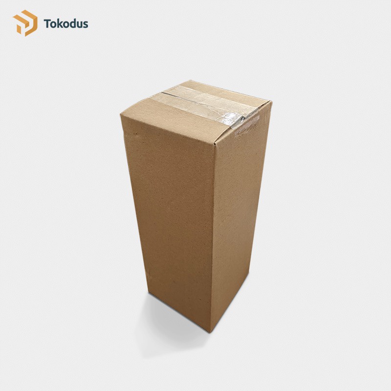 Jual Kardus Box Packing Tumbler 10 x 10 x 26 cm Coklat Polos (Bisa ...
