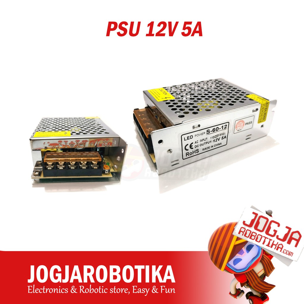 Jual PSU Power Supply Switching Adaptor 12V 12 Volt 5A 5 A 5Amper for ...