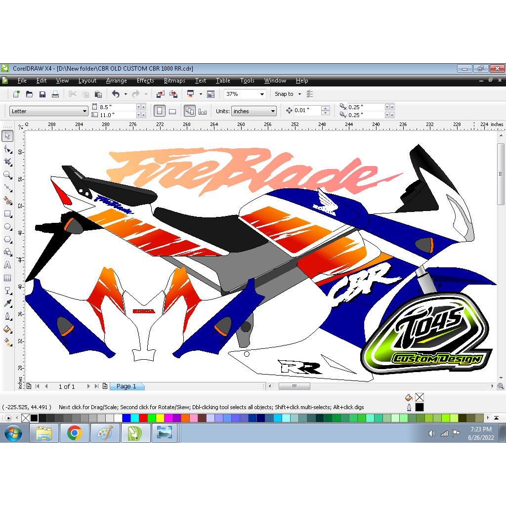 Jual Sticker striping CBR old motif cbr 1000 rr fireblade | Shopee ...