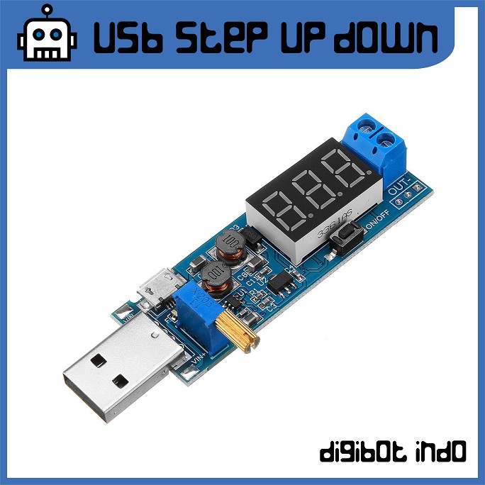 Jual USB Adjustable Step Up / Down Converter - 5V to 2V - 24V | Shopee ...