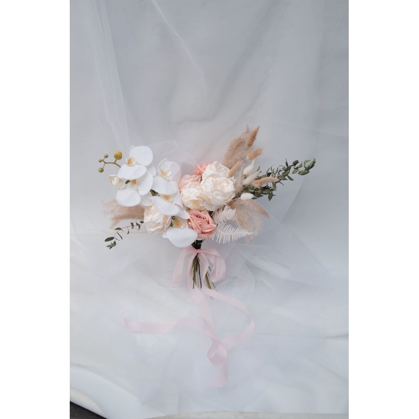 Jual Catya Artificial Hand Bouquet - Buket bunga tangan wedding nikahan ...