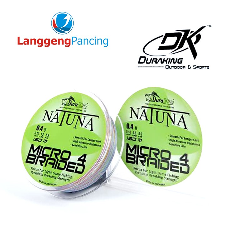 Jual Senar Pancing PE Duraking Natuna Micro X4 Braided 150m | Shopee ...