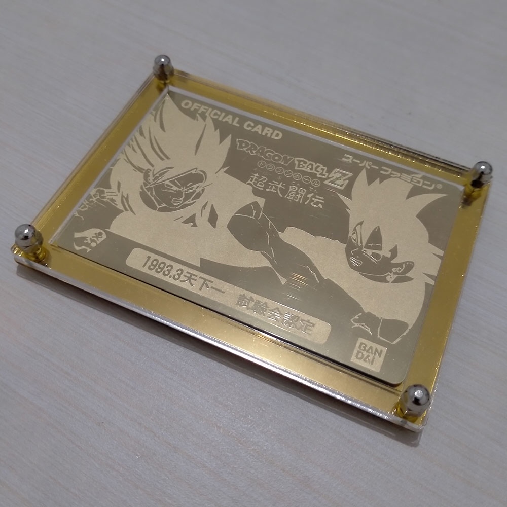 Jual GOLD METAL PLATE DRAGON BALL CARD - KARTU METAL GOLD DRAGON BALL ...