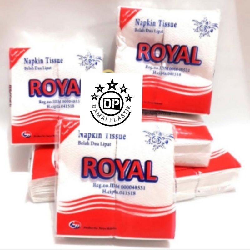 Jual Napkin Tissue Royal Belah 2 Lipat Putih Tisu Makan Padang | Shopee ...