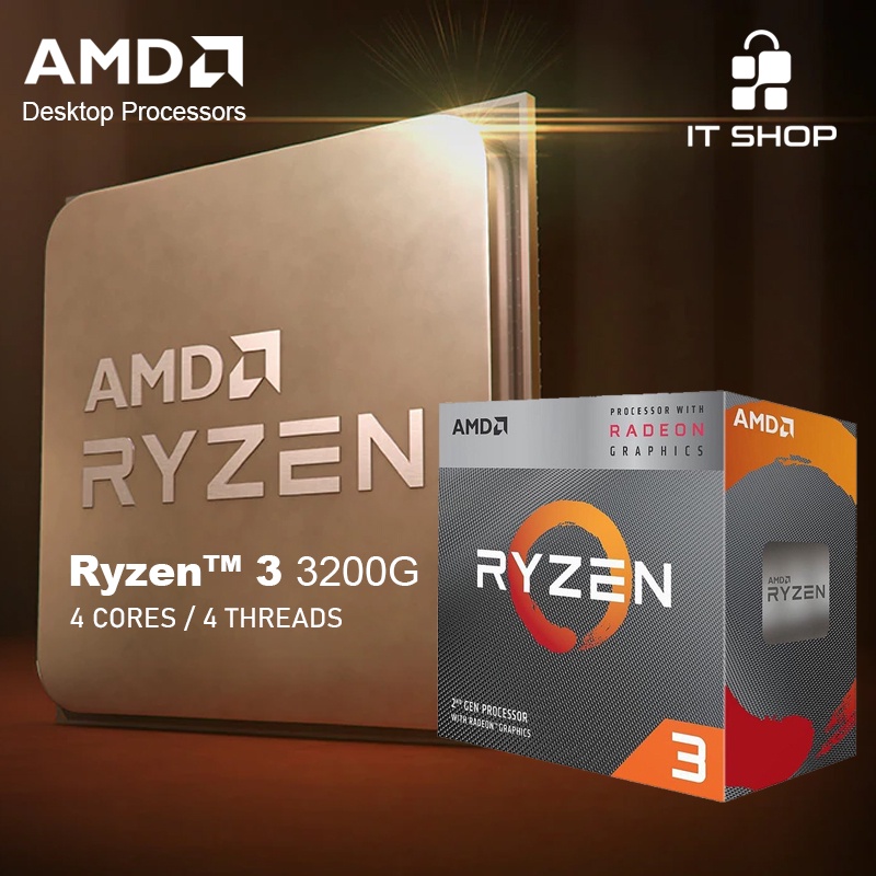 Jual Processor AMD AM4 Ryzen 3 3200G Box Wraith Cooler by EMD | Shopee ...