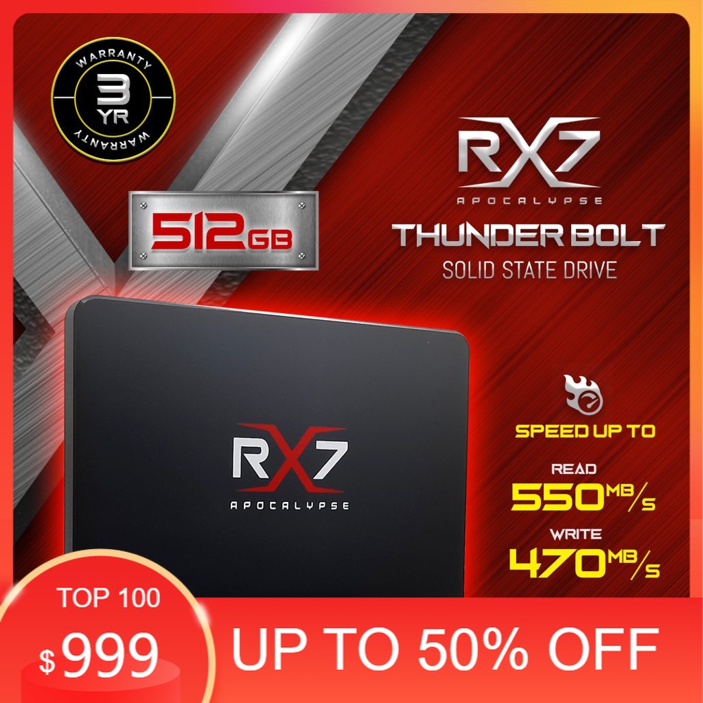 Jual SSD RX7 512GB GARANSI RESMI 3 TAHUN | Shopee Indonesia