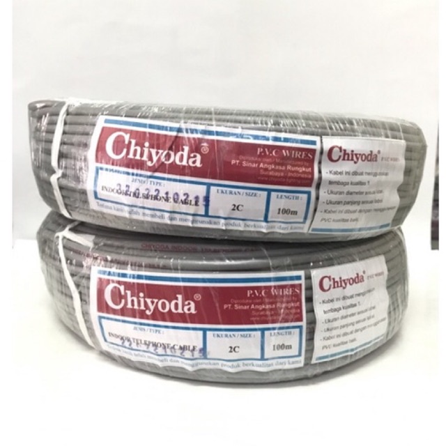 Jual KABEL TELEPON INDOOR CHIYODA 2C | Shopee Indonesia