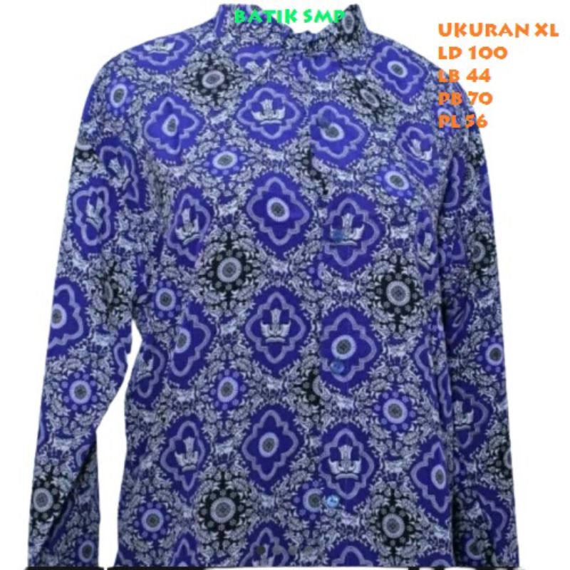 Jual SERAGAM BATIK SMP SMA BATIK SMK BATIK SEKOLAH SERAGAM | Shopee ...