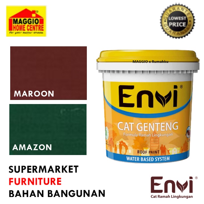 Jual CAT GENTENG 5KG - ROOF PAINT 5KG - ENVI CAT GENTENG - INDACO ...