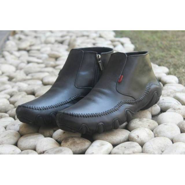 Jual Sepatu Pansus Kulit Pria Semi Boots Casual Kerja Kantor Jalan ...