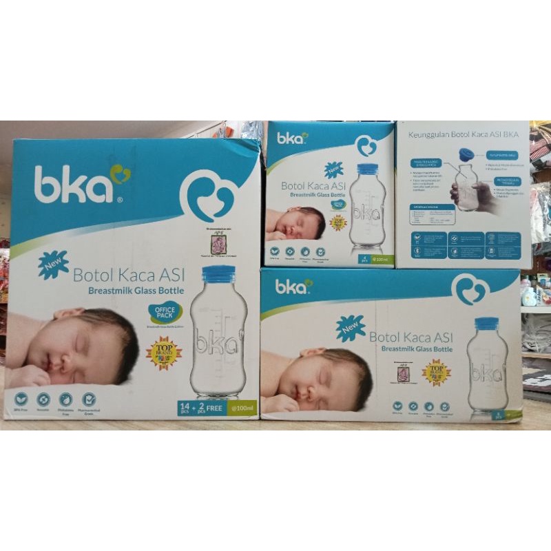 Jual BKA Botol Kaca Asi | Tempat Simpan Asi 100ml | Isi 4/8/16 Pcs ...