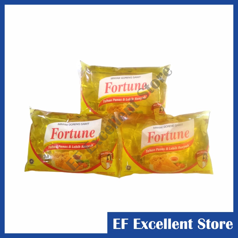 Jual Minyak Goreng Fortune 1 Liter Kemasan Bantal atau Pillow | Shopee ...