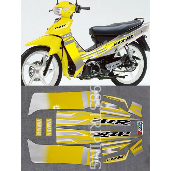 Jual STIKER STRIPING LIS VARIASI FIZ R FIZR KUNING SILVER | Shopee ...