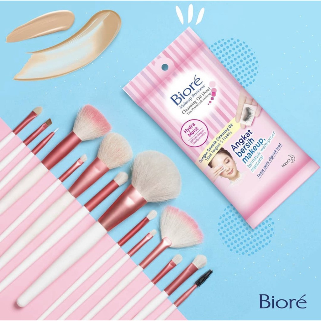 Jual BIORE Make Up Remover Cleansing Oil In Sheet (10 lembar) | Shopee ...