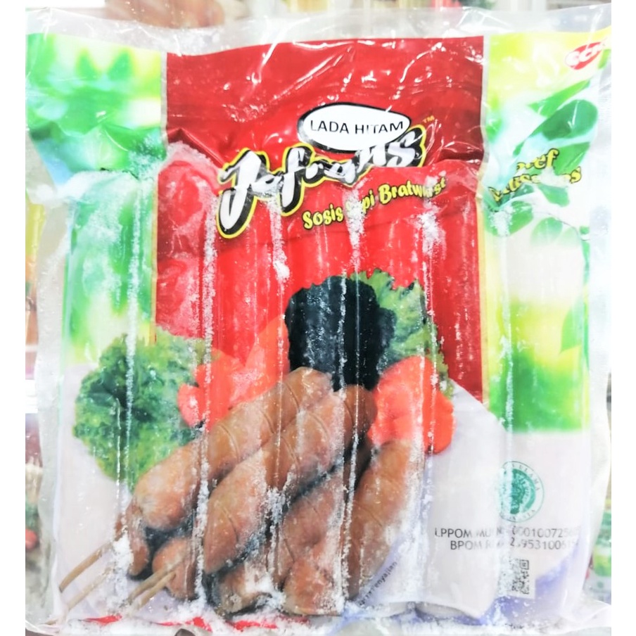 Jual Jofrans Sosis Sapi Bratwurst Black Pepper 500gr | Shopee Indonesia