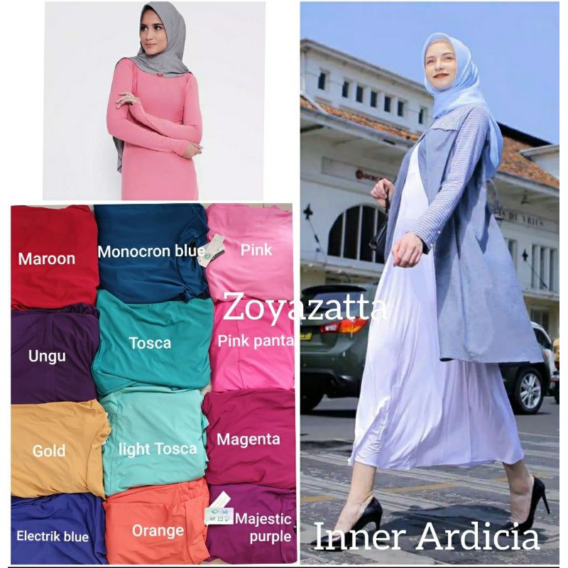 Jual ZOYA Inner GAMIS ARDICIA non HEIQ | Shopee Indonesia