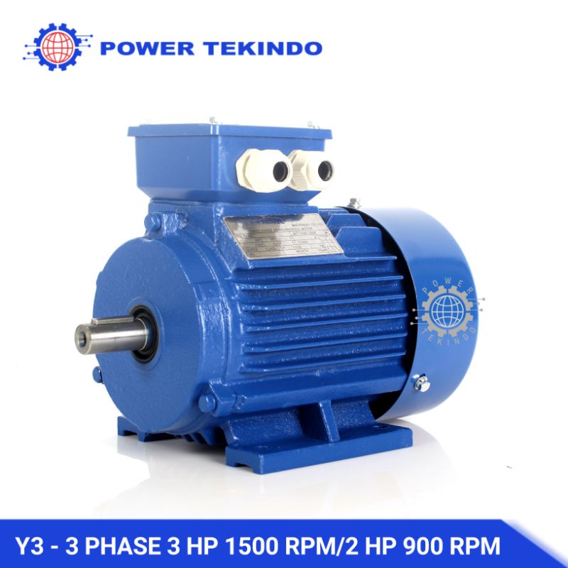 Jual Famoze Pro Dinamo 3 HP 1400 RPM / 2 HP 900 RPM 3 Phase Electric Motor Y3 Dinamo Gearbox 2 ...