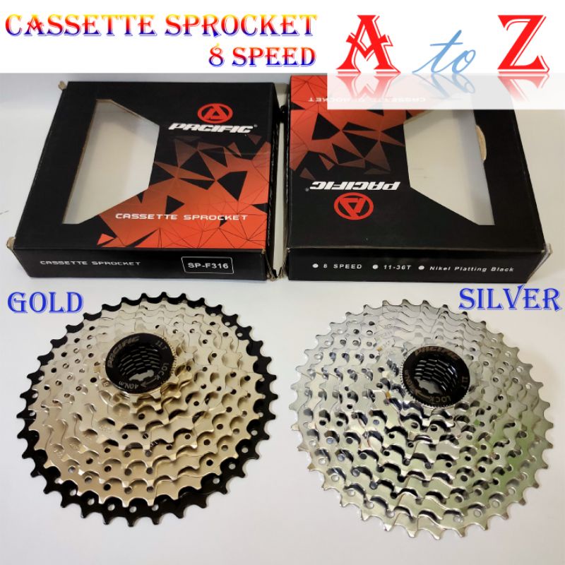 Jual cassette sprocket 8 speed/freewheel/gear belakang sepeda/piringan ...