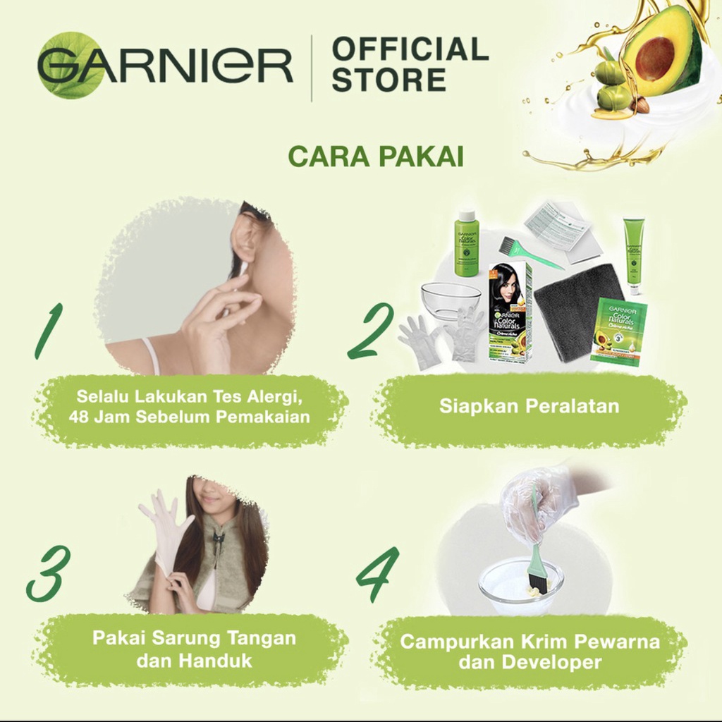 Jual Garnier Hair Color Naturals Pewarna Rambut Sachet | Cat Rambut ...