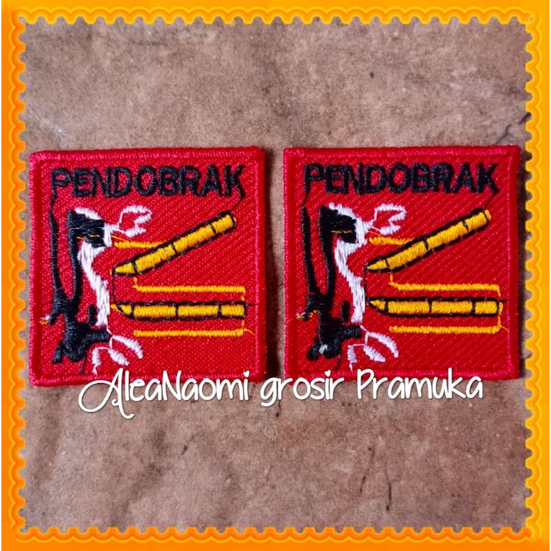 Jual Bed pramuka bed sangga pendobrak bordir berkwalitas bet logo patch ...