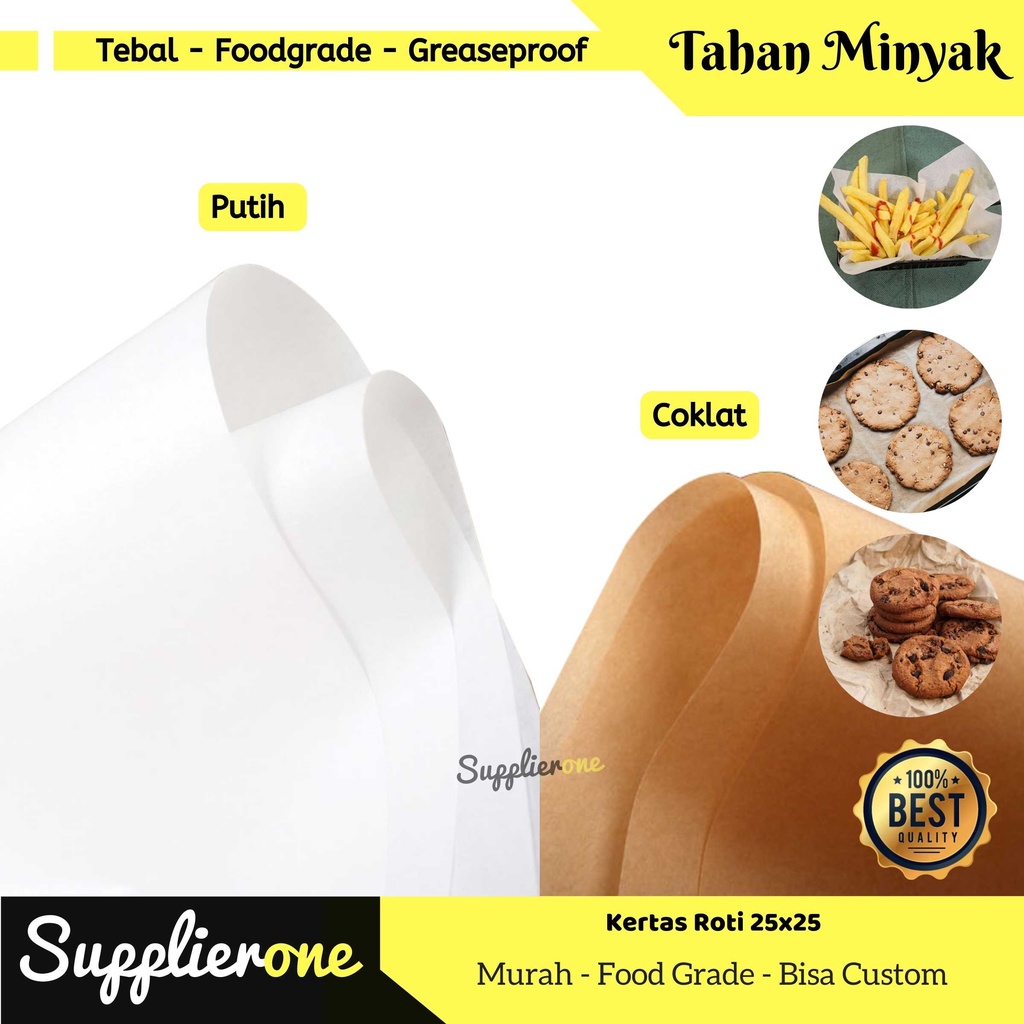 Jual Kertas Roti / Kertas Kebab / Kertas Burger / Kertas Makanan ukuran ...