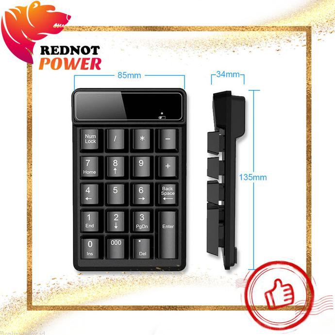 Jual Keyboard Bluetooth Mini Numeric Keypad Numpad Wireless Waterproof ...