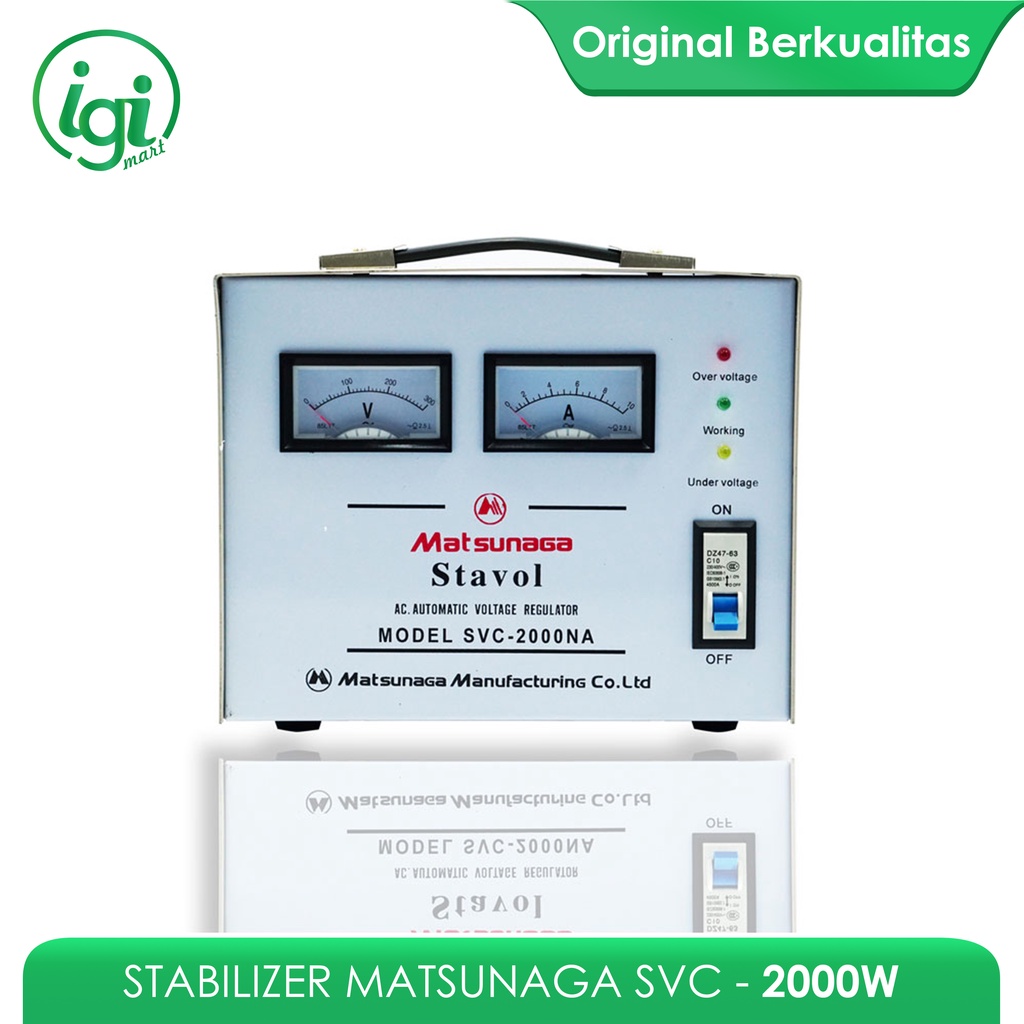Jual STABILIZER STAVOLT MATSUNAGA SVC-2000W VOLTAGE / STAVOLT MTS SVC ...