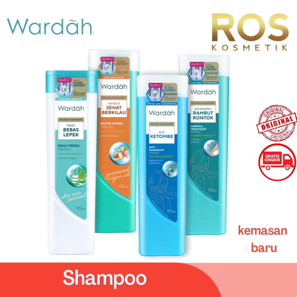 Jual Wardah Shampoo 170 ml | Anti Dandruff | Daily Fresh | Nutri Shine ...