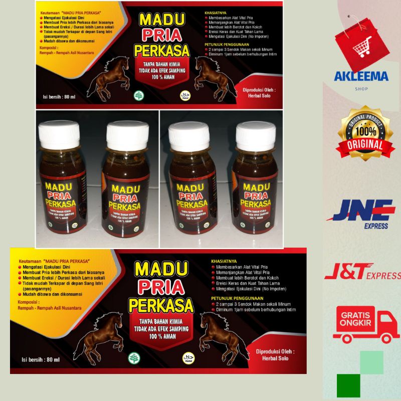 Jual MADU PRIA PERKASA/MADU PENYEMANGAT LELAKI GAGAH KEREN PERKASA ...
