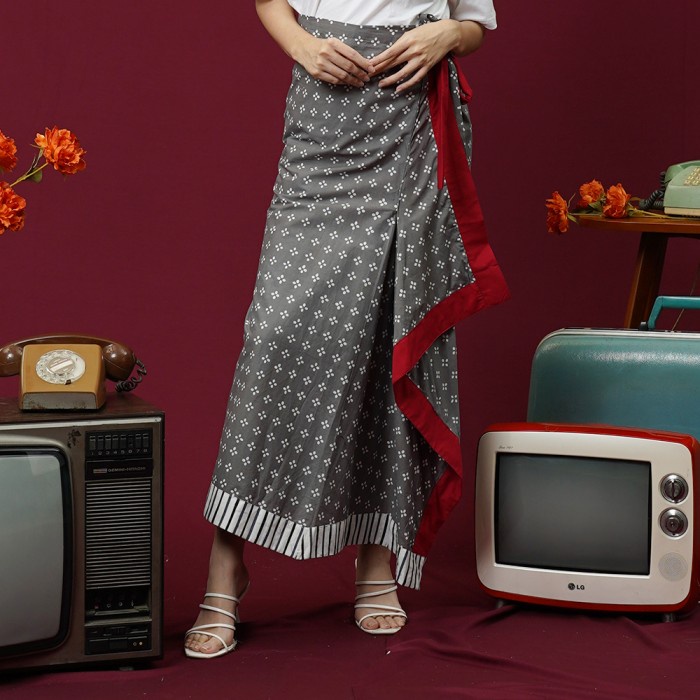 Jual NONA RARA - Dhanira Skirt Reply P0074, Rok Batik Kasual Modern ...