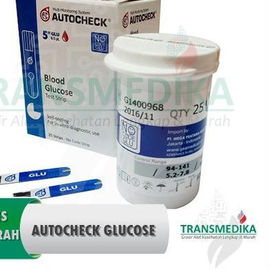 Jual Autocheck Glucosa / Gula Darah / Autocheck strip refill gula darah ...