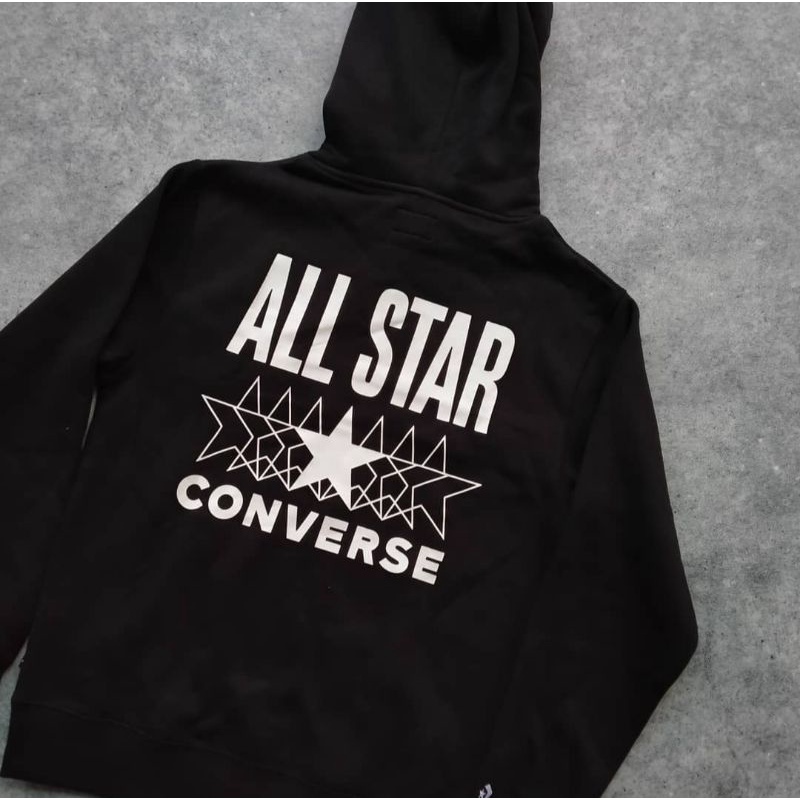 Jual HOODIE CONVERSE ALLSTAR | HOODIE BLACK SERIES | JUMPER CONVERSE ...