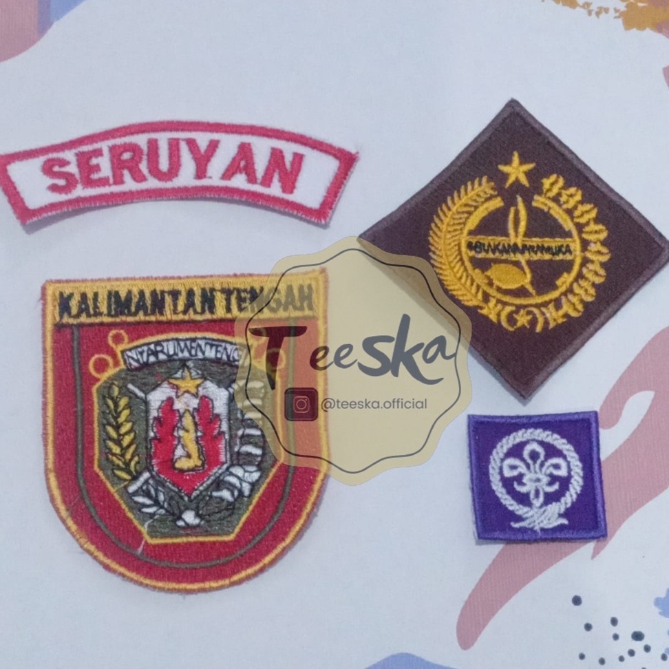 Jual Set Atribut Seragam Pramuka Logo Tunas Kelapa dan Wosm, Logo ...