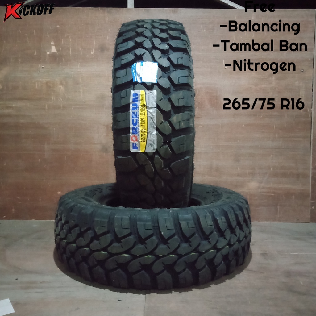 Jual BAN MOBIL OFROAD UKURAN 265 75 R16 MEREK FORCEUM-BAN PACUL BRAND ...