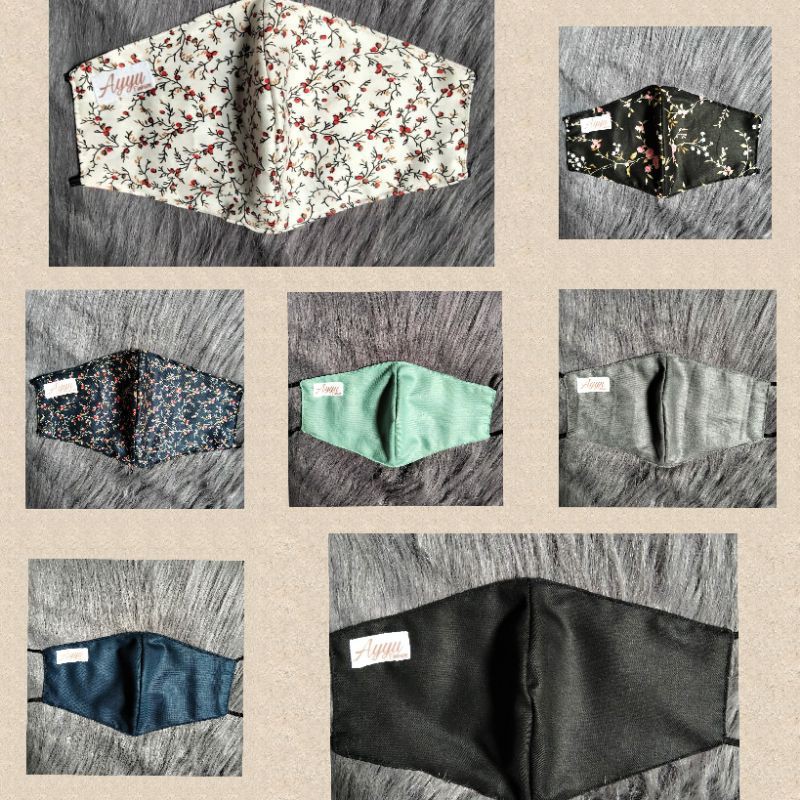 Jual masker kain motif model scuba kekinian (masker hijab) | Shopee ...