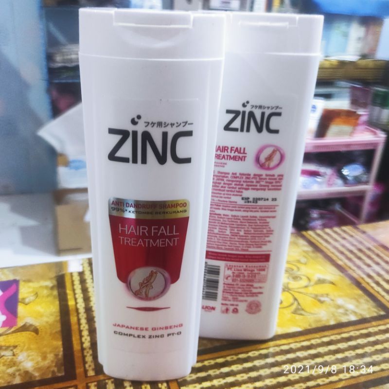 Jual Zinc Hair Fall Treatment 340ml Anti Dandruff Shampoo with Japanese ...