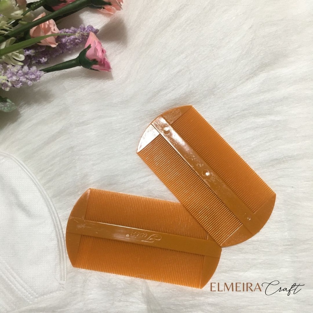 Jual Serit Sisir Kutu Rambut Plastik Warna Orange Ukuran 10 cm | Shopee ...