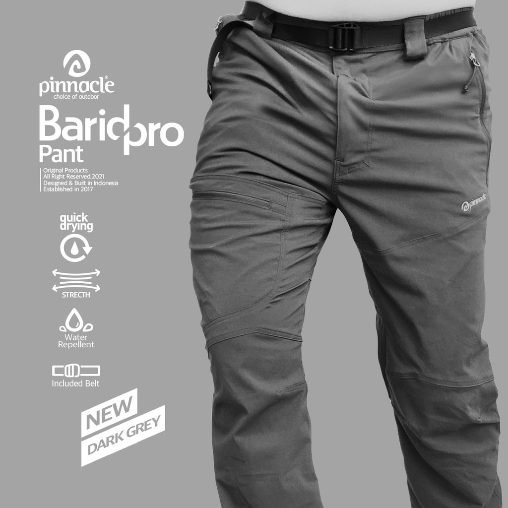 Jual Pinnacle Pro Official Barid Pro Hike Pant - Dark Grey | Shopee ...