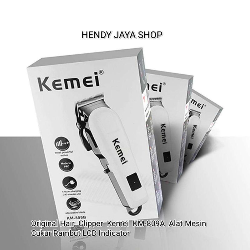 Jual Original Hair Clipper Kemei KM-809A Alat Mesin Cukur Rambut LCD Indicator | Shopee Indonesia