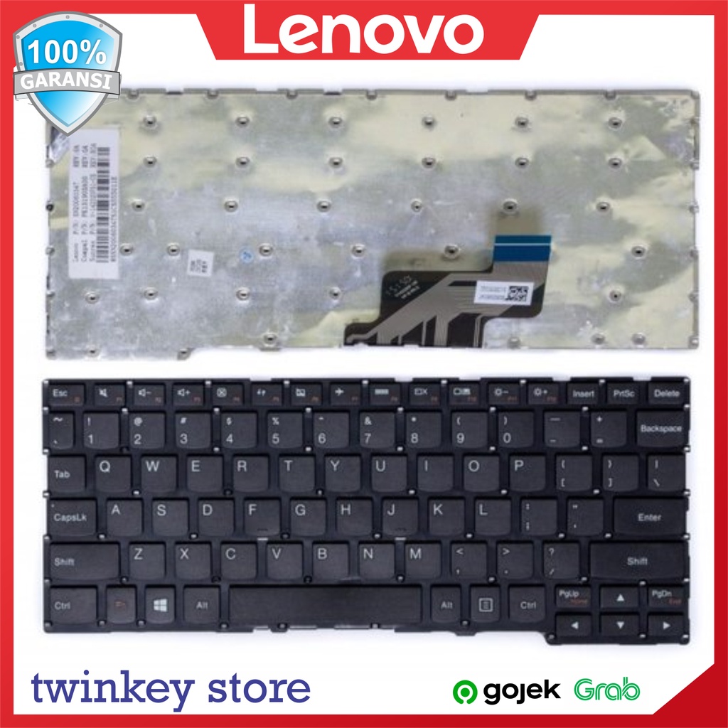 Jual KEYBOARD LENOVO IDEAPAD 300 11-300IBR 11-300 11-300S BLACK ...