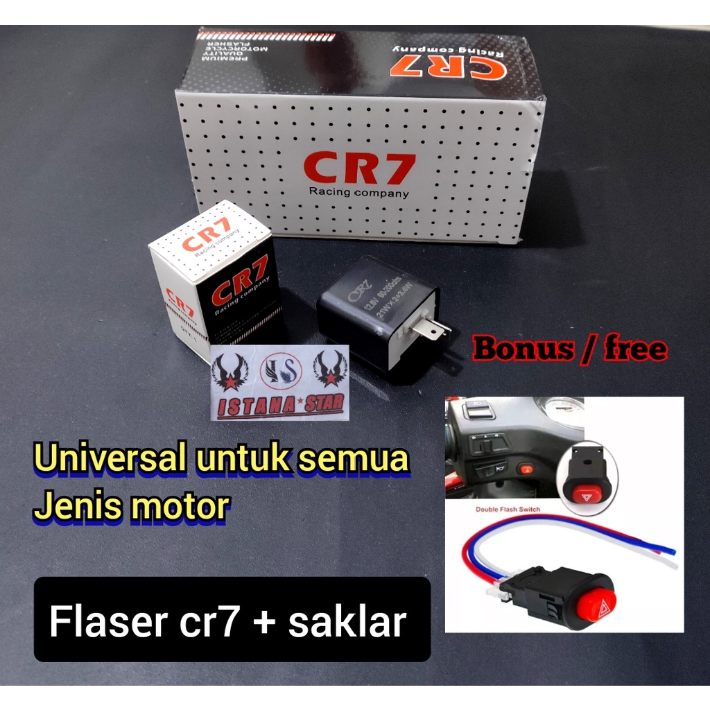 Jual Flasher Sen CR7 Flaser Sein CR7 Flasher Sen FREE Saklar Tombol Hazard | Shopee Indonesia