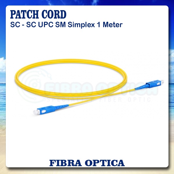 Jual Patch Cord SC-SC SM 1m | Fiber Optic SC/UPC-SC/UPC Single Mode Simplex 1 Meter | Shopee ...