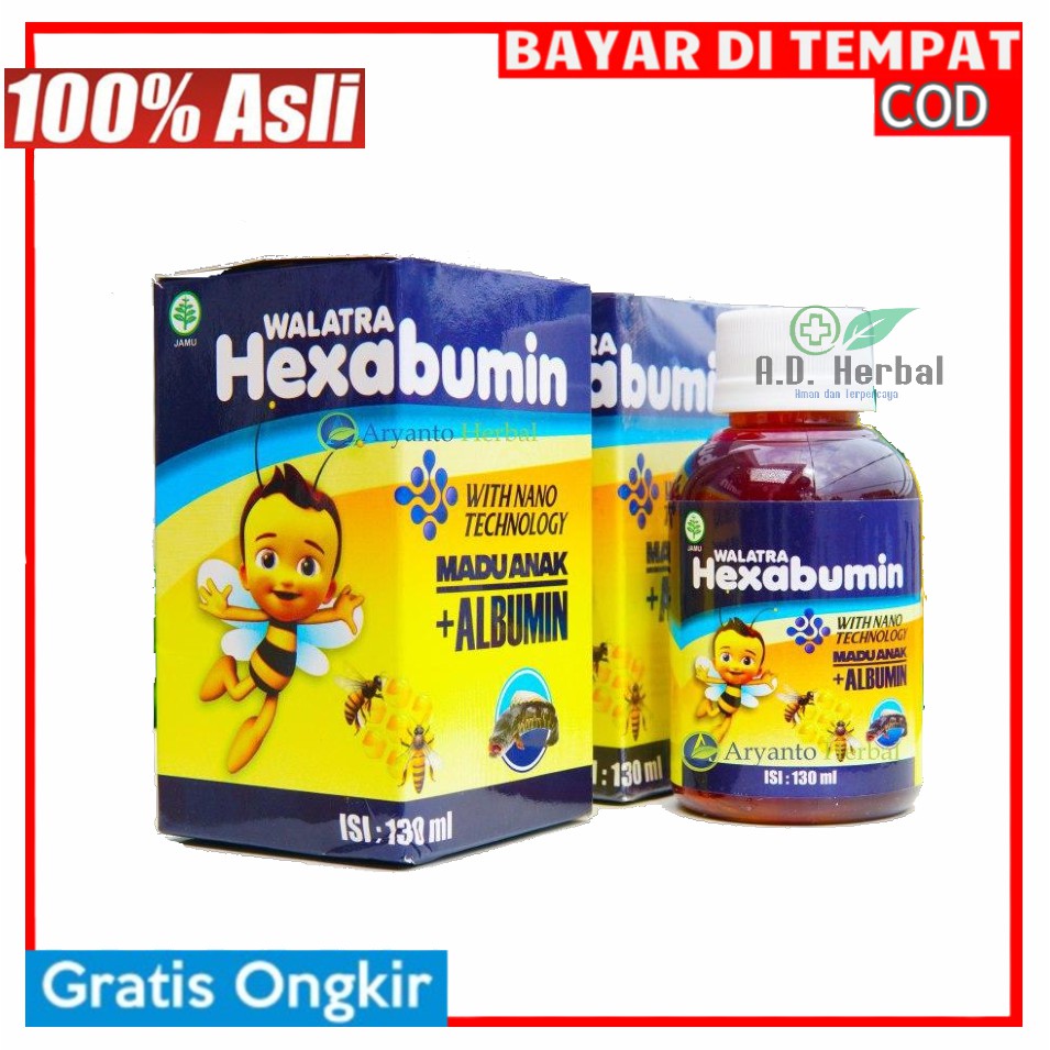 Jual Walatra HEXABUMIN suplemen khusus Anak madu + albumin - vitamin ...